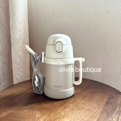 日本Akachan限定儿童吸管保温杯