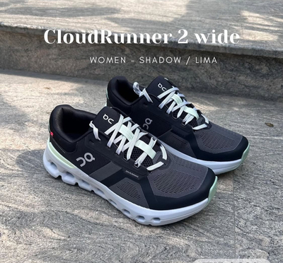 On昂跑 Cloudrunner 2舒适百搭防滑耐磨支撑低帮跑步鞋女款灰绿色