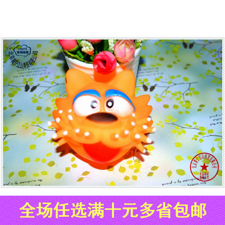 猫头 宠物发声玩具 狗玩具猫玩具 大猫咪PVC橡胶无毒玩具宠物玩具