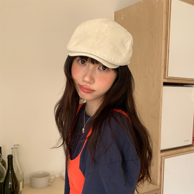 春夏新款日常百搭做旧软顶前进帽