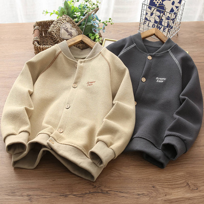 春秋男童棒球夹克外套洋气