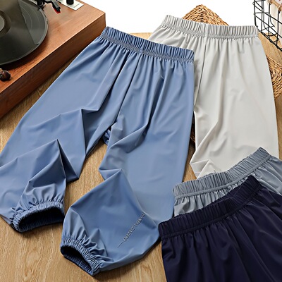 儿童冰丝休闲长裤宽松透气防蚊裤