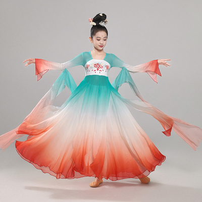 儿童古典舞演出服女汉唐古风