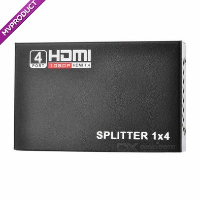 包邮  高清1080pHDMI分配器1分4 高清电视HDMI分线分屏器一进四出