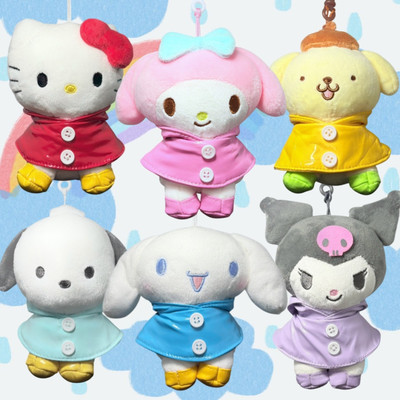 韩国正版三丽鸥雨衣kitty挂件