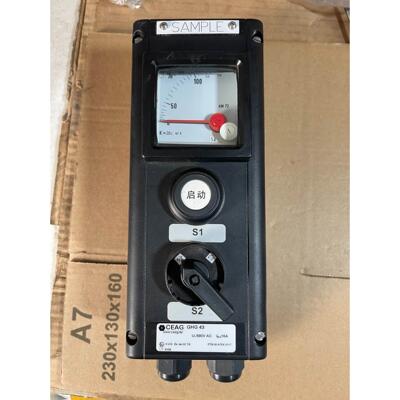 【释迦】CEAG防爆开关GHG43 带电流表 新的未使用 图上实物拍