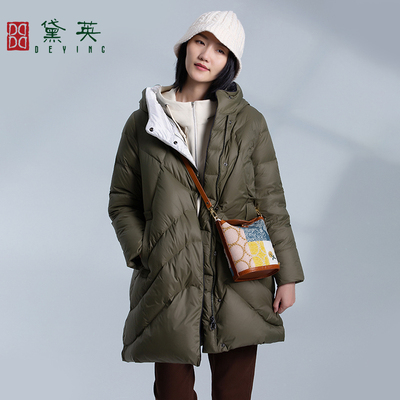 黛英连帽羽绒服女新款