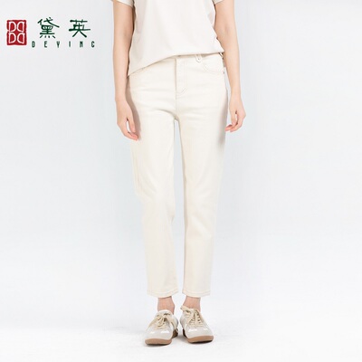 黛英春季新品简约百搭民族风款裤子 KAP1255