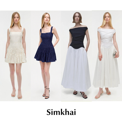 【SALE】CETTCE 现货 Simkhai 露肩中长款吊带连衣裙Laila/Cersei