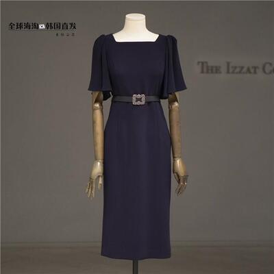 韩国直邮代购 吉高特JIGOTT23夏方领优雅修身连衣裙 JN5-A0-OP17