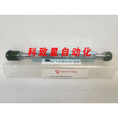 工业配件VERMONT GAGE.3911 GO 7/16-14 UNC 2B.3972 NO GO A402-