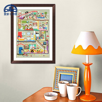 套件客厅卧室精准风印花十字绣