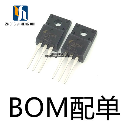FQPF4N60C 全新4N60C 三极管TO220F 场效应管 2.6A/600V 现货