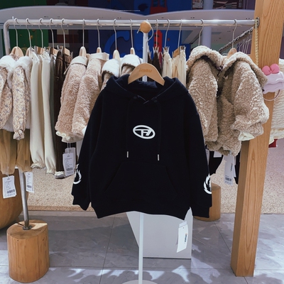 冬款新款imau奕玛正品男大童装加绒休闲儿童连帽卫衣44LF232262