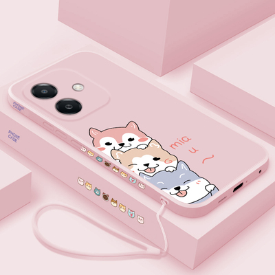 适用oppoa3i手机壳直边卡通创意三只狗狗OPPOA3I新款保护套0pp0a31镜头全包防摔PKL110潮牌简约男女款