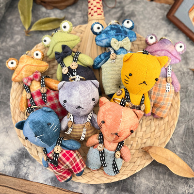 指间鲁绣非遗刺绣手工玩偶挂件diy材料包创意礼物布艺绣品送男友