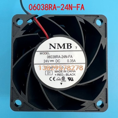 NMB 06038RA-24N-FA DC24V 0.35A 6038 6CM 大风量变频器散热风扇