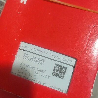 议价-倍福模块EL4032 全新现货-可维修