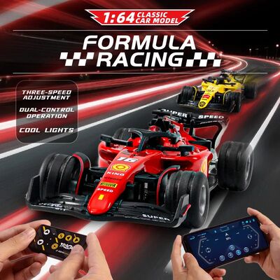 Hotfree 1/64 Mini RC F1 Racing Car, Pocket Size 2.4GHz Porta