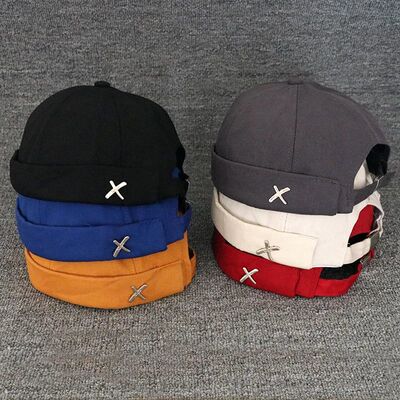 Hot Sale! Vintage Men Brimless Hip Hop Hats Beanie Hat Docke