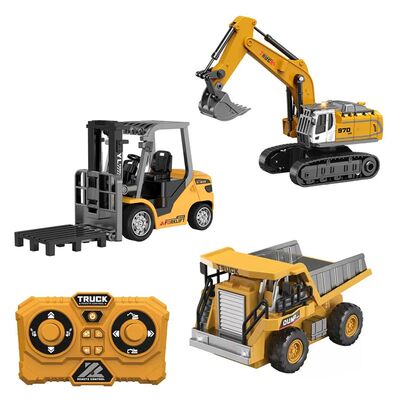 1:64 Remote Control Excavator RC Alloy Model Car Mini Dump T