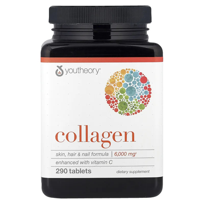 美国 Youtheory Collagen胶原蛋白片 18种氨基酸蛋白肽 290粒