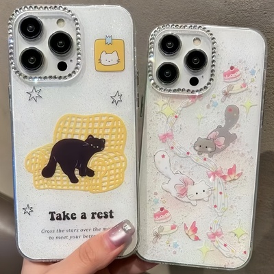 适用vivo Y500 Y50 X300Pro S30Promini S20镜头镶钻X200S Y300Pro+闪钻系列x100S彩绘Y300I 小米17Pro手机壳