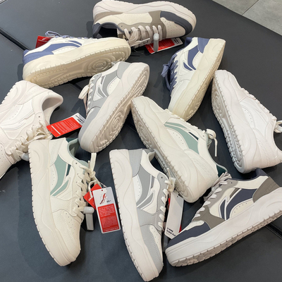 李宁男元宝百搭舒适轻便运动板鞋