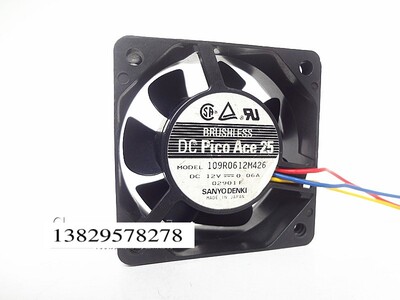 三洋 109R0612M426 6025 12v 0.06A 6CM6厘米 超静音机箱散热风扇