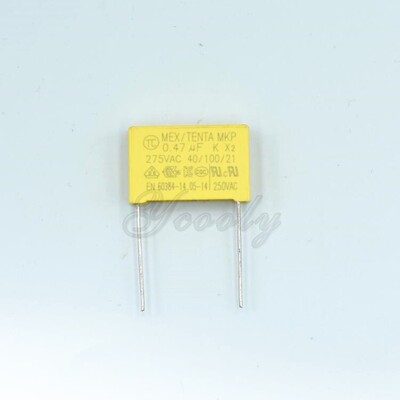 安规电容 X2 275V474K 275VAC 470NF 0.47UF  间距P=15 ±10%