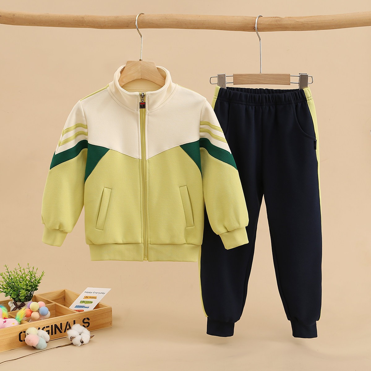 幼儿园园服春秋款班服套装学院风纯棉夏季四件套运动装校服小学生