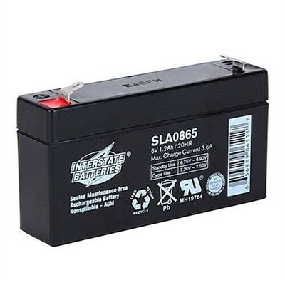INTERSTATE BATTERIES SLA0865 6V1.2/20HR免维护可充电蓄电池