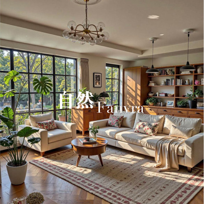 美式自然风3+1布艺沙发组合麻布