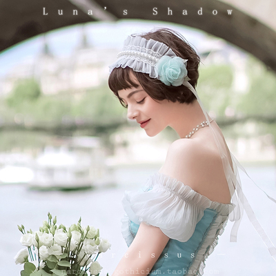 配饰少女法式复古项链发带