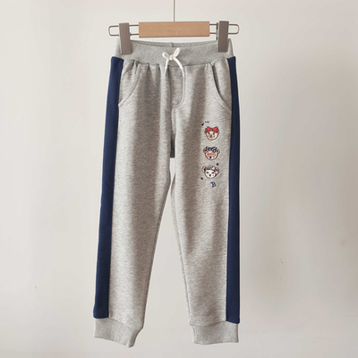 卡通小熊女童装休闲裤毛圈棉