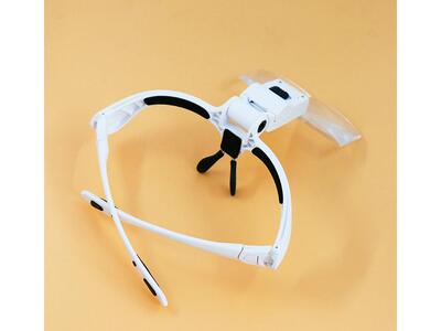 厂家直销MG-9892BP LED灯照明眼镜式放大镜头戴式维修放大镜