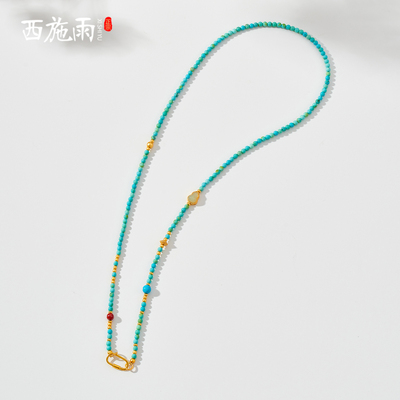 西施雨新中式绿松石项链女礼物