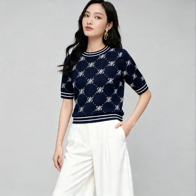 【航妈专享】姚领yaoly针织衫上衣短袖880H11891