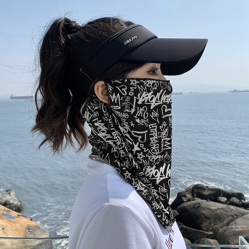 JOZOZ防晒面罩女全脸抗UV夏季户外骑行遮脖子冰丝面罩男潮款