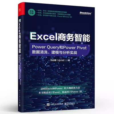 正版Excel商务智能 Power Query和Power Pivot数据清洗 建模与分析实战 刘必麟 电子工业出版社 时间智能计算 教程教材书籍