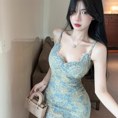 大码女装性感复古蕾丝连衣裙