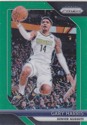 NBA球星卡panini1819Prizm普卡绿色平行绿折#72Gary Harris