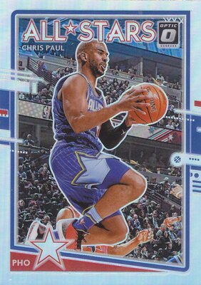 NBA球星卡帕尼尼2021Optic全明星银折特卡#8克里斯保罗