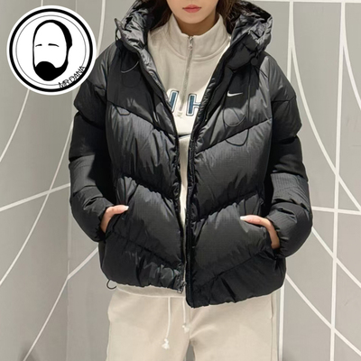 Nike耐克冬季新款运动休闲保暖连帽羽绒服HV5236-010-667