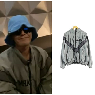 权志龙gd直播同款美国陆军外套