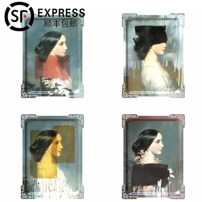 法国IBRIDE IDA 墙面装饰盘 人物肖像装饰壁挂 托盘