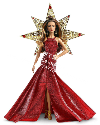 发 Barbie Holiday Brunette 2017 假日芭比娃娃