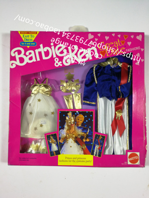 发 Barbie Ken Great Date Fashions 2969 1991 假面舞会芭比配件