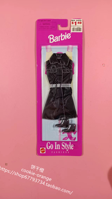 芭比娃娃衣服配件黑色外套
