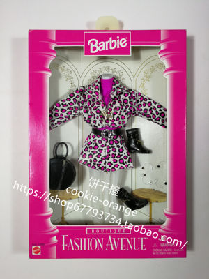 预 Barbie Fashion Avenue Boutique 15852 14980 芭比豹纹衣服